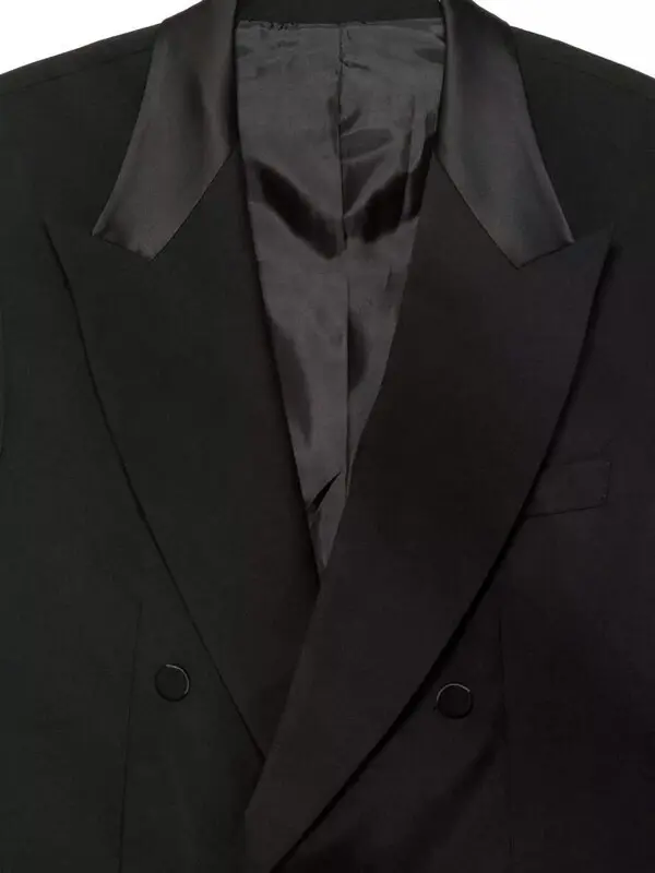 MARSEM Double-breasted Peak-lapel Blazer
