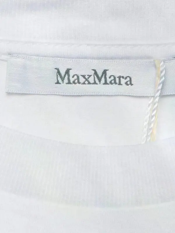 Max Mara Logo Embroidered Crew Neck T-shirt