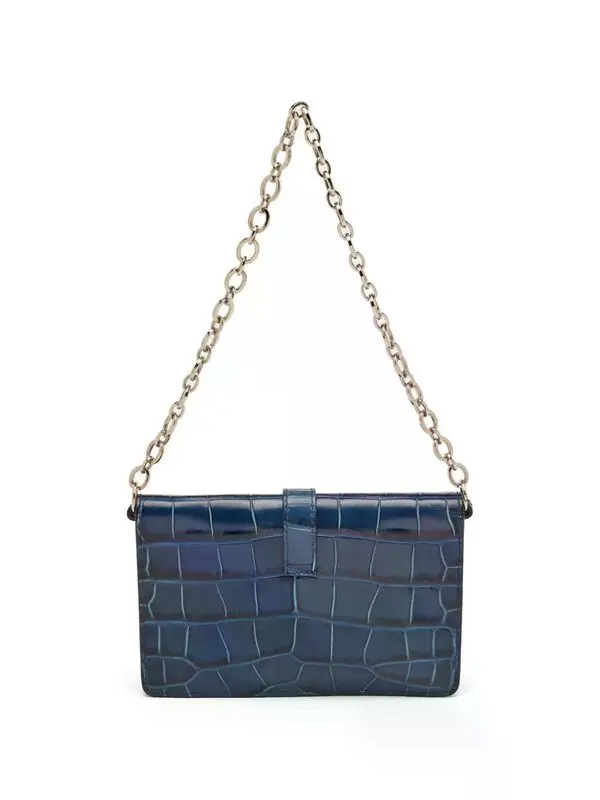 Furla Greta Croc-embossed Clutch Bag