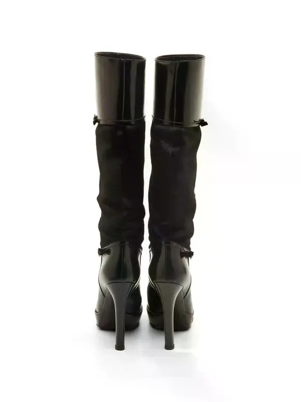 Gucci Knee-length Stiletto Heel Platform Boots