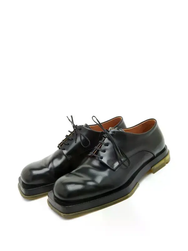 Bottega Veneta Square Toe Derby Shoes