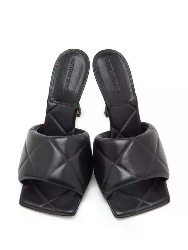 Bottega Veneta Lido Padded Sandals - Black