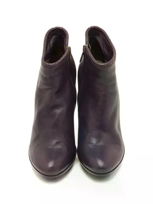 Bottega Veneta Leather Ankle Boots With Side Zip