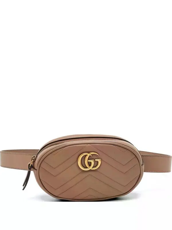 Gucci Mini Gg Marmont Belt Bag - Neutrals