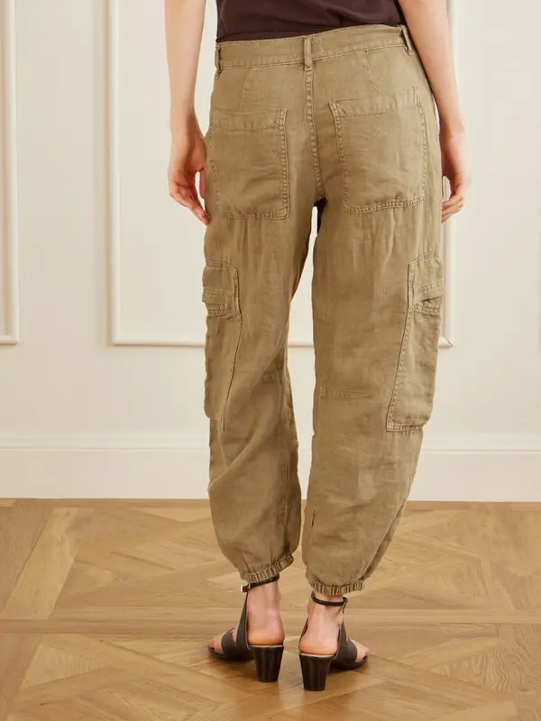 Citizens Of Humanity Ciela Linen Tapered Cargo Pants - Neutrals
