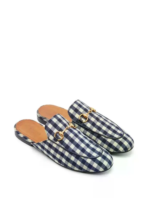 Gucci Princetown Horsebit Mules - Blue