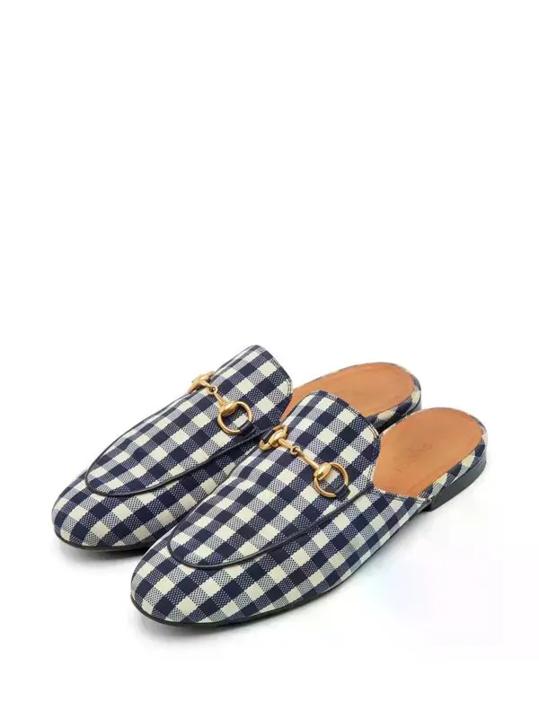 Gucci Princetown Horsebit Mules - Blue