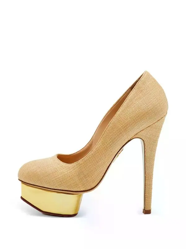 CHARLOTTE OLYMPIA Dolly Platform Pumps - Neutrals