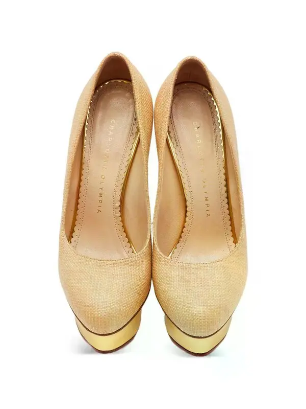 CHARLOTTE OLYMPIA Dolly Platform Pumps - Neutrals