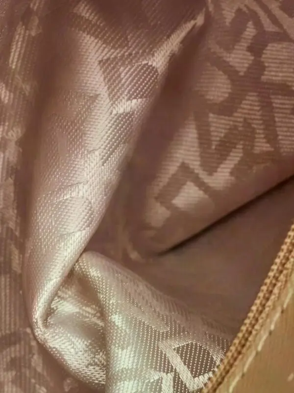 Mcm Monogram Pattern Leather Trimmed Tote Bag