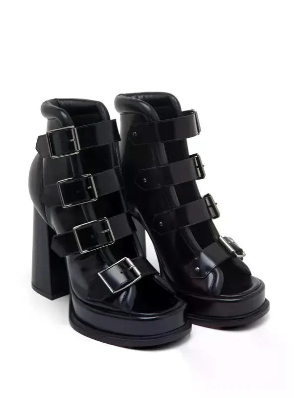 Alexander McQueen Rave Buckled Boots