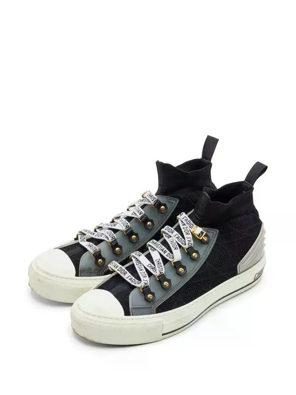 Dior Walk'n' Cannage Technical Fabric Sneakers - Black