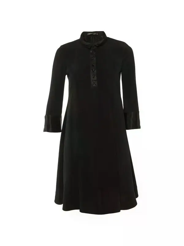 Balenciaga Pleated Knee-length Dress - Black