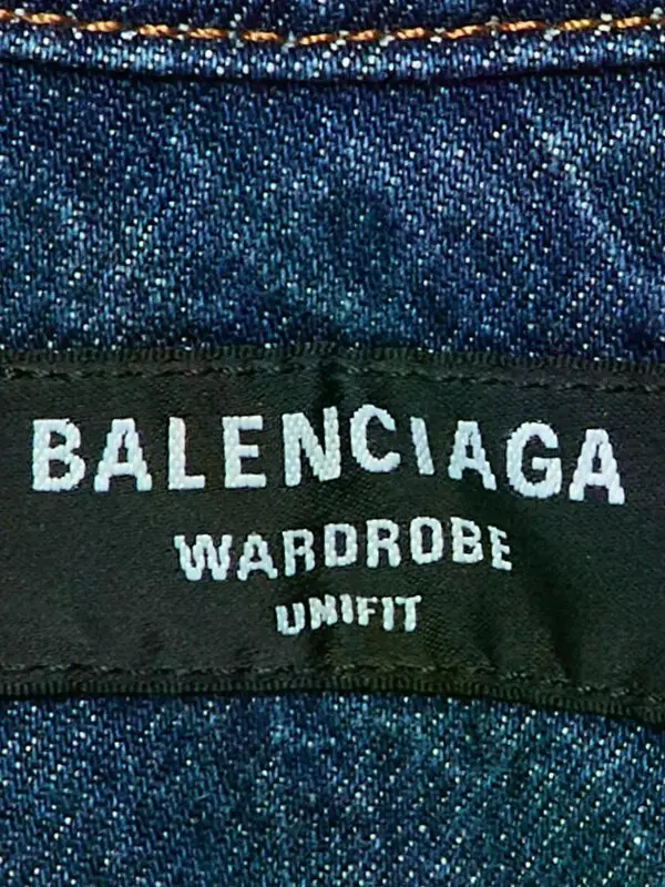 Balenciaga Unifit Oversized Shirt - Blue