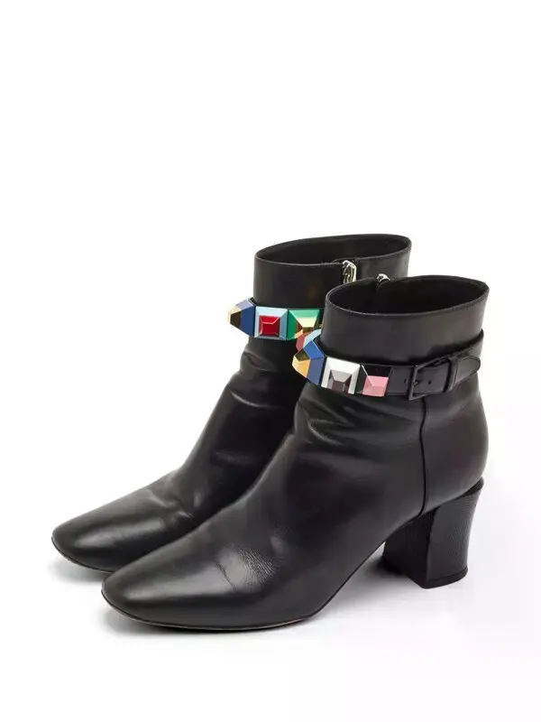 Fendi Studded Ankle Boots
