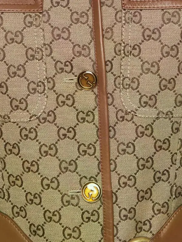 Gucci Gg Canvas Web-belt Coat