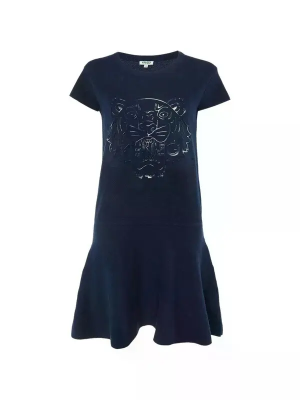 Kenzo Tiger Appliqué Mini Dress