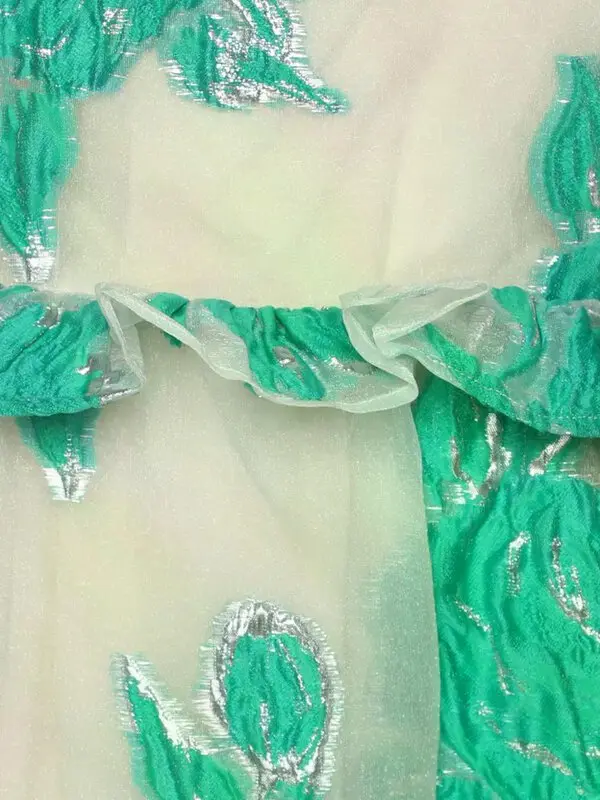 Roberto Cavalli Embroidered Tulle Maxi Dress
