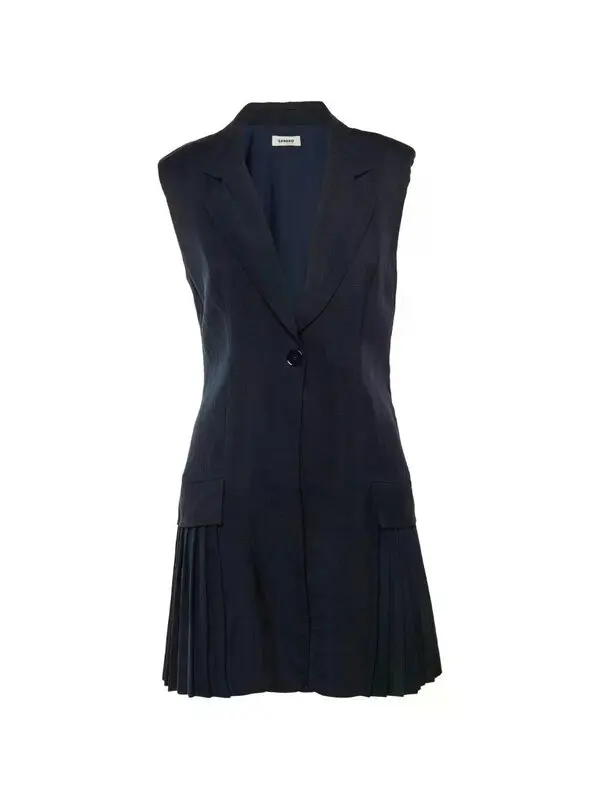 Sandro Pleated Mini Dress