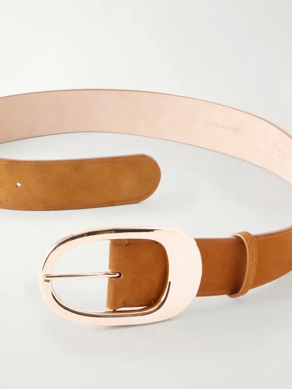 Gabriela Hearst Lozewce Suede Belt