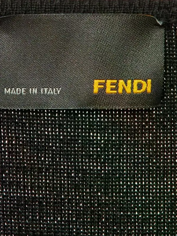 Fendi Puff Sleeve Mid-length Dress