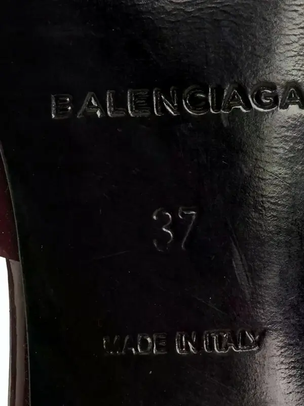 Balenciaga Cut-out Patent Leather Pumps