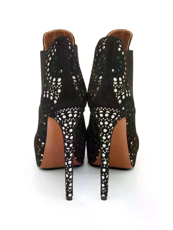 Alaïa Laser-cut Platform Stiletto Boots