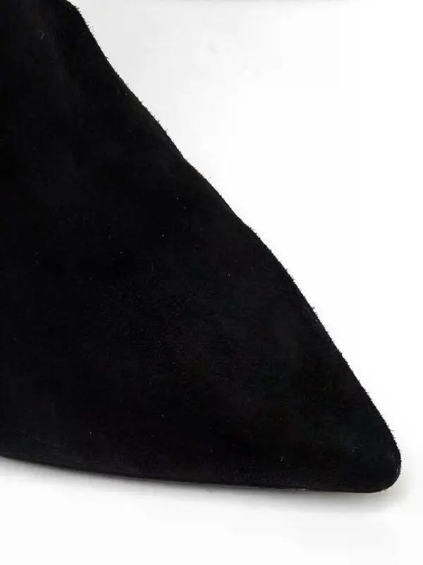 GIANVITO ROSSI Pointed Toe Lace-up Ankle Boots