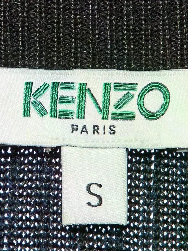 Kenzo Ribbed Knit Midi Skirt - Blue