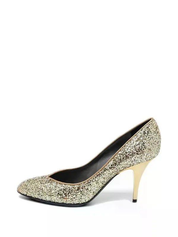 GIUSEPPE ZANOTTI Glitter Round-toe Pumps