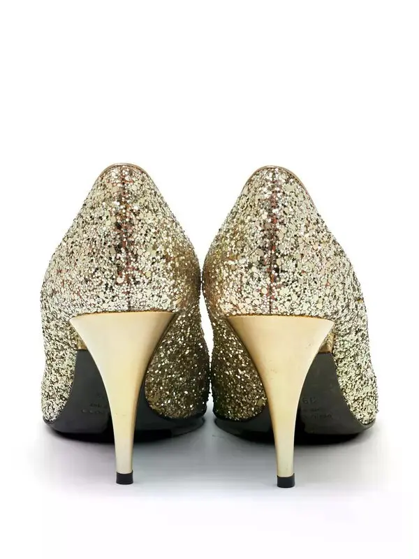 GIUSEPPE ZANOTTI Glitter Round-toe Pumps