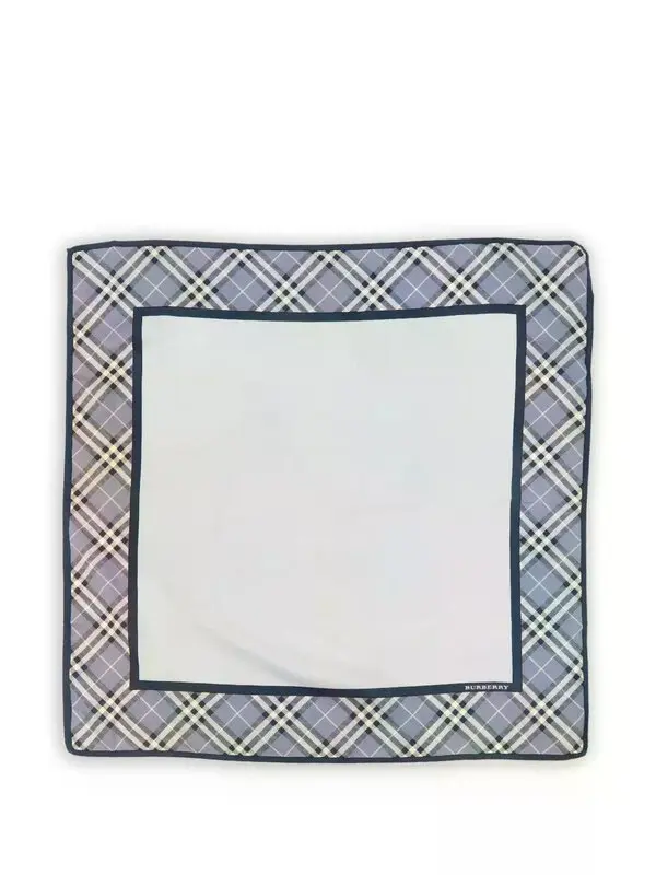 Burberry Checked Cotton Handkerchief