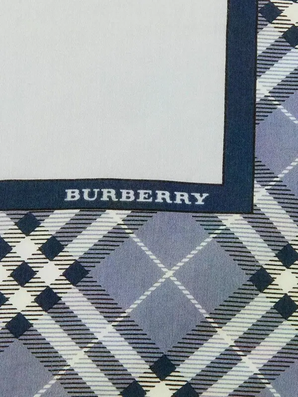 Burberry Checked Cotton Handkerchief
