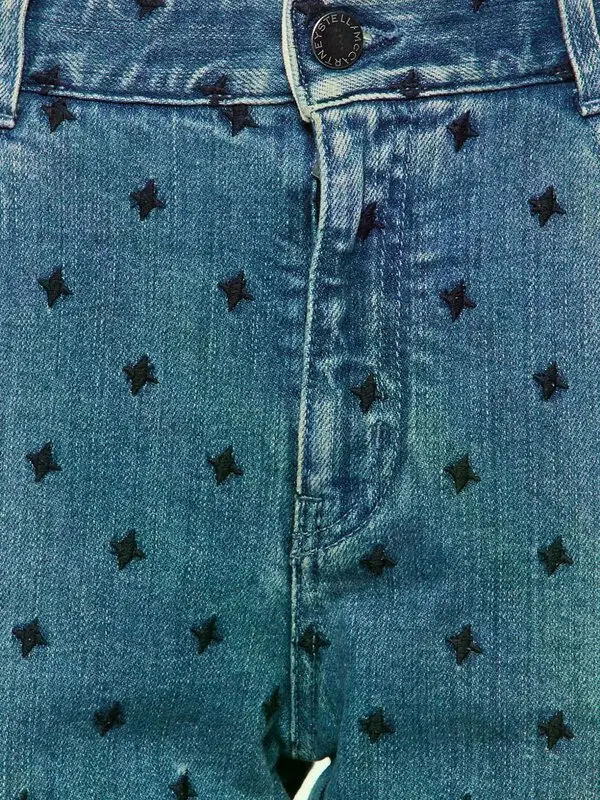 Stella McCartney Embroidered Slim-fit Jeans