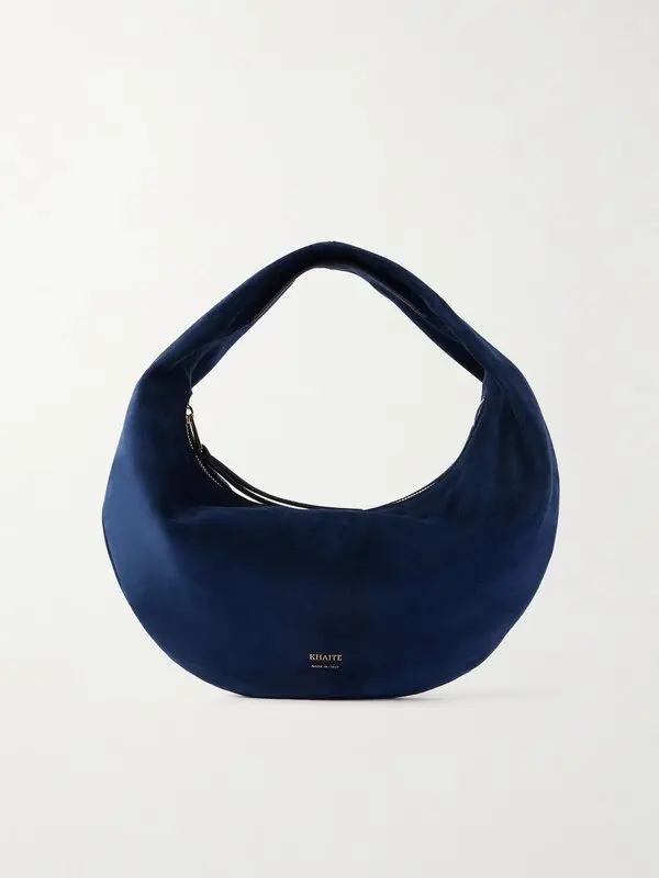 Khaite Olivia Suede Shoulder Bag - Blue