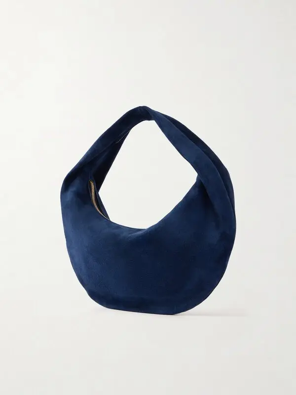 Khaite Olivia Suede Shoulder Bag - Blue