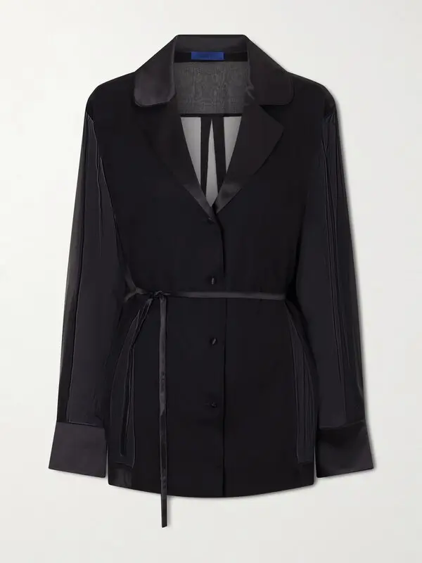 Sharon Wauchob Bretagne Belted Silk Jacket