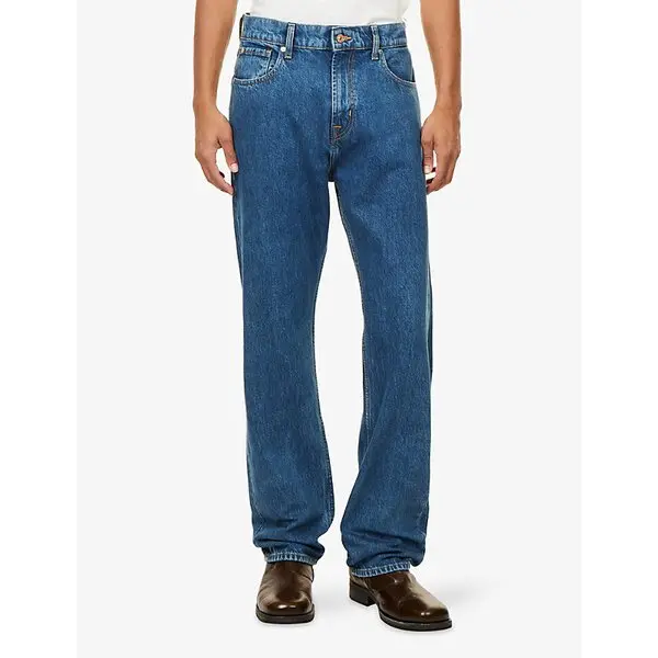 7 For All Mankind Modern Straight-leg Cotton Denim Jeans