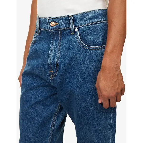 7 For All Mankind Modern Straight-leg Cotton Denim Jeans