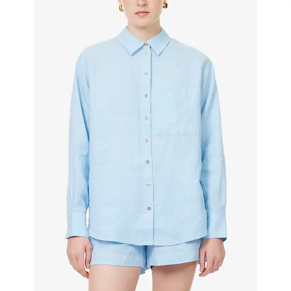 Heidi Klein Ponza Relaxed-fit Linen Beach Shirt