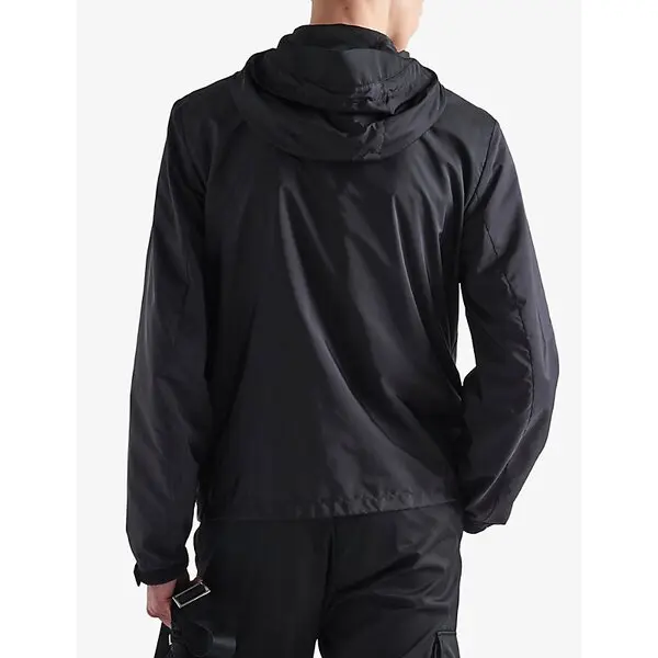 Prada Re-nylon Drawstring Hood Shell Jacket