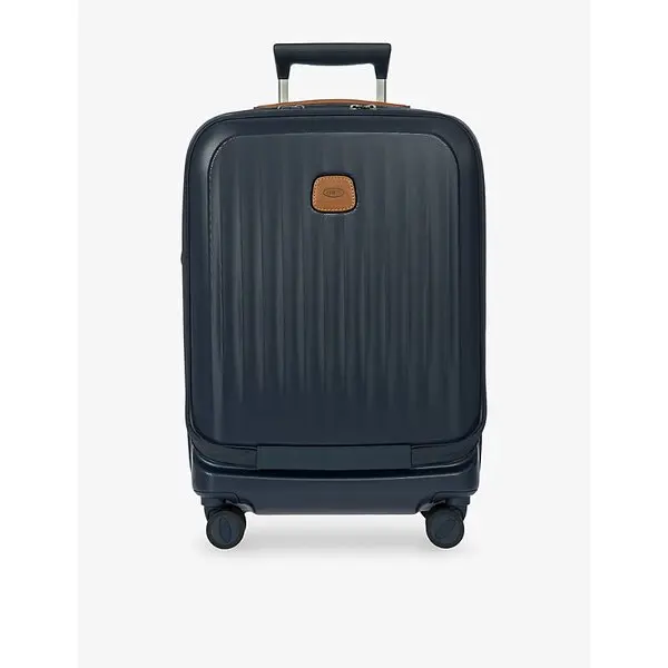 BRICS Taormina Ultra-light Cabin Suitcase With Front Pocket - Blue