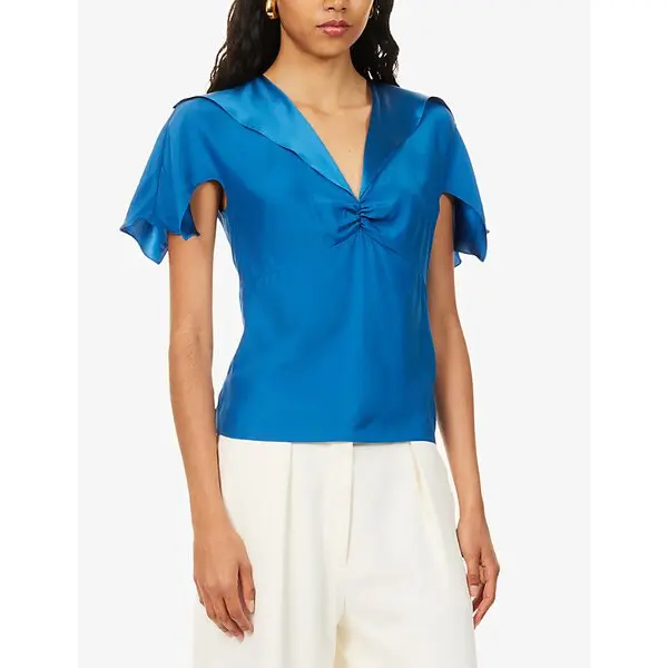 Stella McCartney Cap Sleeve Silk Top