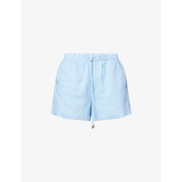 Heidi Klein Ponza Linen Beach Shorts - Blu-blu