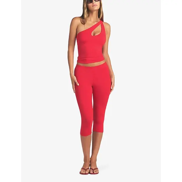 SKIMS Cropped Stretch-modal Trousers