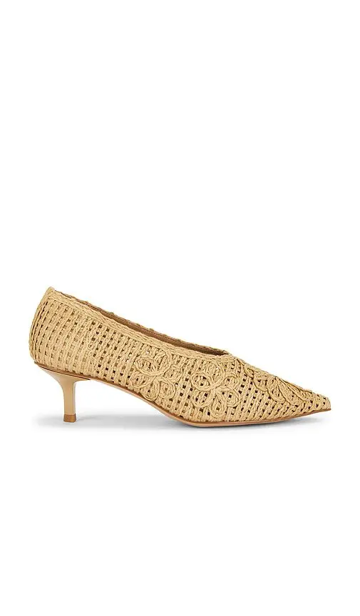 Lpa Clio Raffia Kitten Heel Pumps