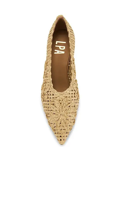 Lpa Clio Raffia Kitten Heel Pumps