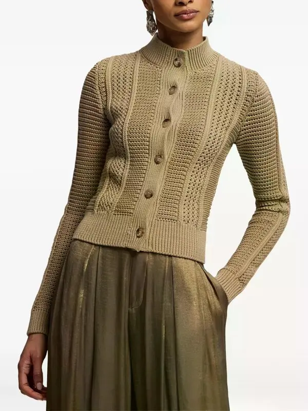 Ralph Lauren Mock-neck Cardigan