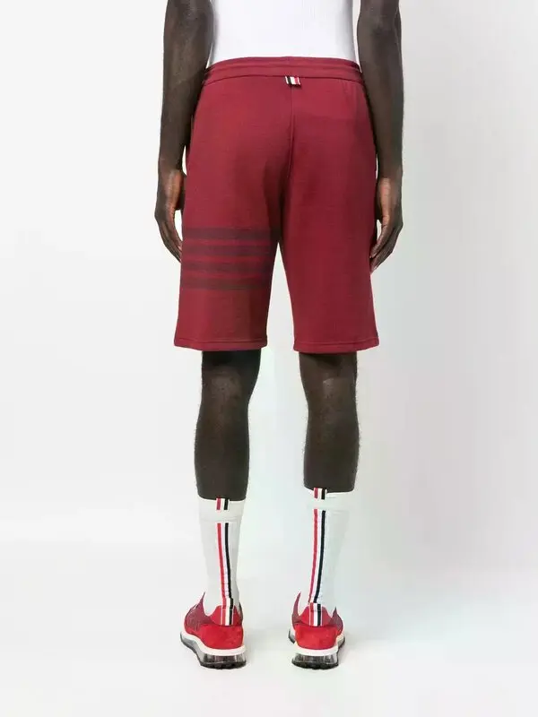 Thom Browne Rwb Stripe Loopback Knit Shorts