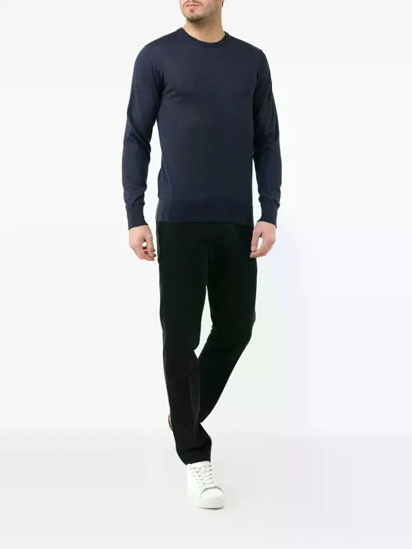 Al Duca D'aosta Crew Neck Long Sleeve Fine Knit T-shirt